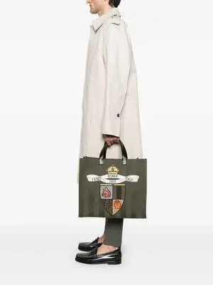 Fendi Club Pequin Canvas Shopper Bag