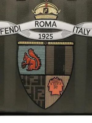 Fendi Club Pequin Canvas Shopper Bag
