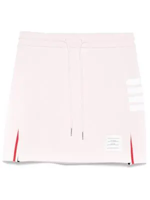 Thom Browne 4-bar Cotton Mini Skirt - Multicolor