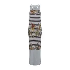 JEAN PAUL GAULTIER Mariniere Grape Long Dress - Multicolor
