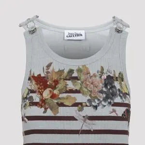 JEAN PAUL GAULTIER Mariniere Grape Long Dress - Multicolor