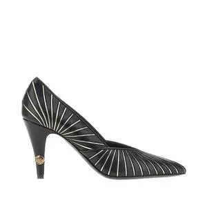 Versace Nappa Leather Pumps - Black