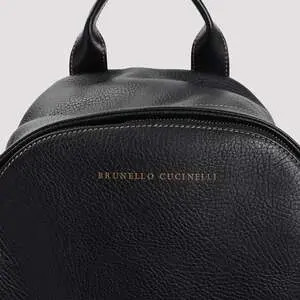 Brunello Cucinelli Grained Leather Backpack