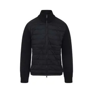 Moncler Cardigan Tricot Jacket - Black