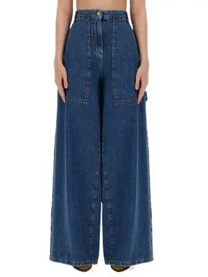 Etro Jeans Wide Leg - Blue