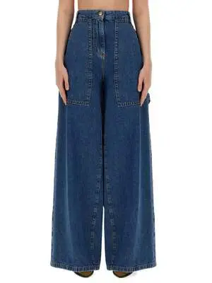 Etro Wide Leg Jeans - Blue
