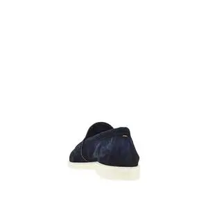 Santoni Malibu Suede Leather Loafers
