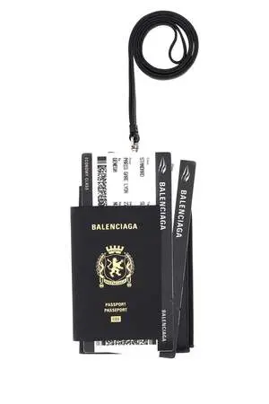 Balenciaga Leather Phone Holed - Black