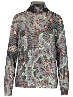 Etro Wool Turtleneck Sweater - Multicolor