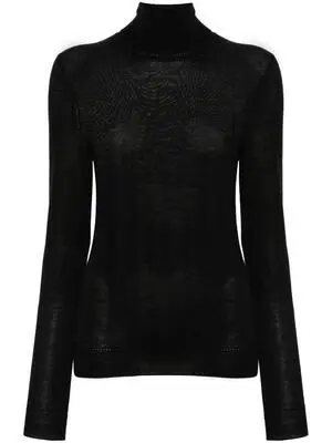 Saint Laurent Cassandre Wool Turtleneck Sweater