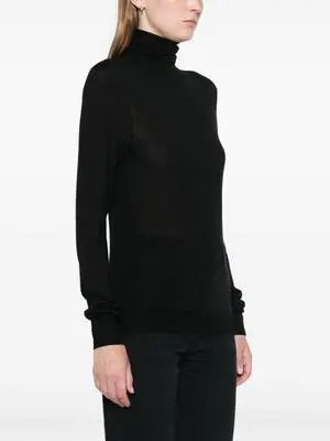 Saint Laurent Cassandre Wool Turtleneck Sweater