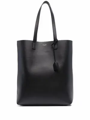 Saint Laurent Bold Leather Tote Bag - Black