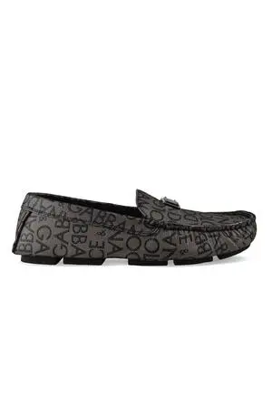 Dolce & Gabbana Monogram Canvas Loafers - Cream
