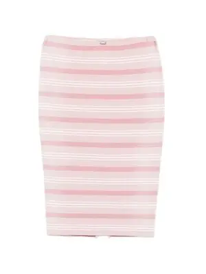 Prada Striped Cotton Skirt