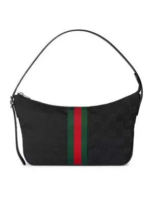 Gucci Small Shoulder Bag With Lunette - Black