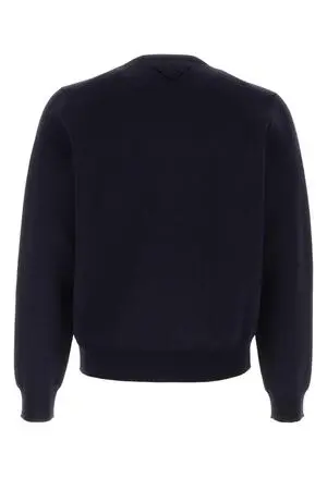 Prada Dark Blue Wool Blend Sweater