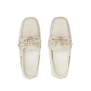 Gucci Leather Loafers - White