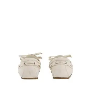 Gucci Leather Loafers - White