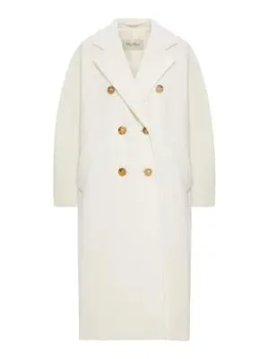 Max Mara MAX MARA Madame Double-Breasted Coat White