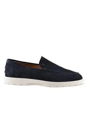 TOD'S Suede Slipper Moccasins - Blue
