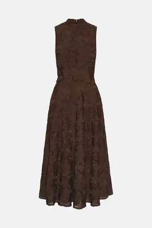 ROTATE BY BIRGER CHRISTENSEN Flower Mesh Flared Dress - Multicolor