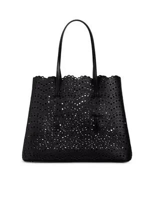 Alaïa Mina 37 Leather Bag - Black