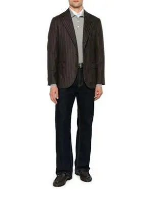 Brunello Cucinelli Cashmere Polo Style Sweater