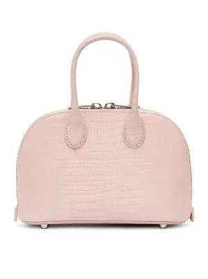 SELF-PORTRAIT Mini Leather Bag With Pendant - Pink