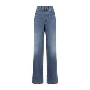 Brunello Cucinelli Wide Leg Jeans - Blue