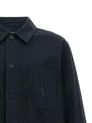 Saint Laurent Cassandre' Overshirt - Blue