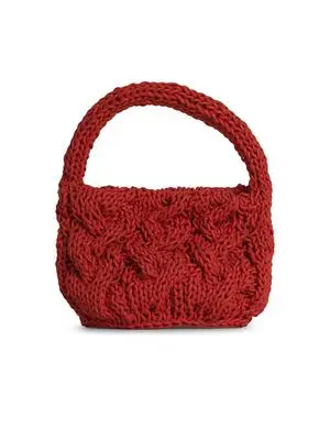 JW Anderson Knit' Leather Bag - Orange