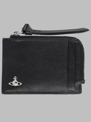 VIVIENNE WESTWOOD Porta Carte Con Zip - Black