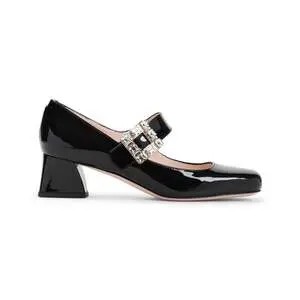 ROGER VIVIER Tres Strass Babies 45 Pumps - Black