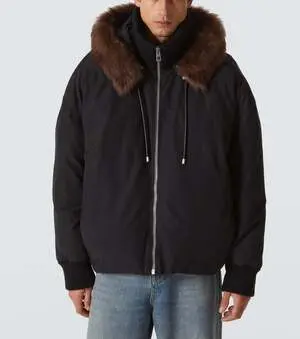 Loewe Shearling-trimmed Jacket