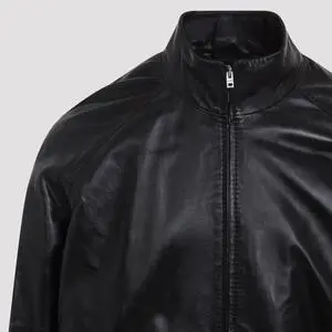 Acne Studios Leather Bomber Jacket
