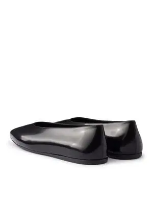 Prada Brushed Leather Ballerinas