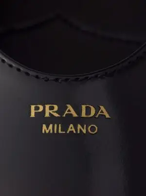 Prada Brushed Leather Ballerinas