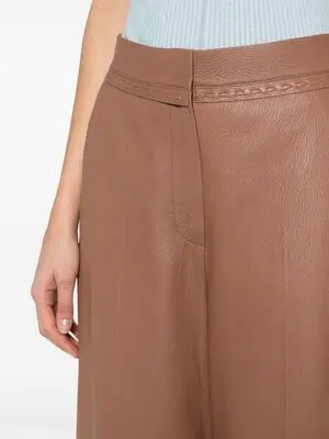 Fendi Pantaloni In Pelle