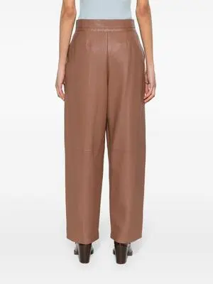 Fendi Pantaloni In Pelle