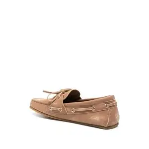 Gucci Leather Interlocking G Loafers - Brown