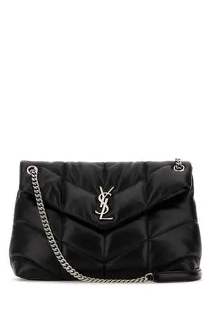 Saint Laurent Nappa Leather Medium Puffer Shoulder Bag - Black