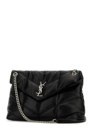 Saint Laurent Nappa Leather Medium Puffer Shoulder Bag - Black