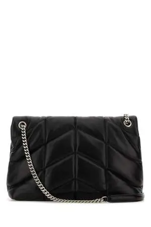 Saint Laurent Nappa Leather Medium Puffer Shoulder Bag - Black