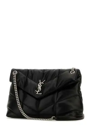 Saint Laurent Nappa Leather Puffer Bag - Black