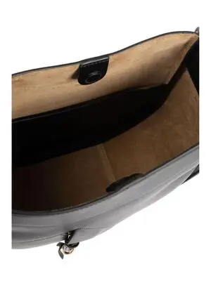 Loewe Hammock Slice Bag In Shiny Calfskin - Black