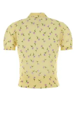 JIL SANDER Printed Cotton Blend Polo Shirt - Multicolor