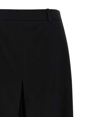 Saint Laurent Wool Midi Skirt