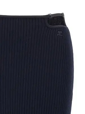 COURREGES Loop Rib Knit' Skirt