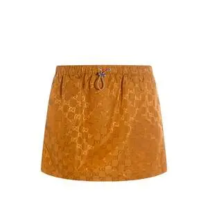 Gucci Monogram Skirt - Brown
