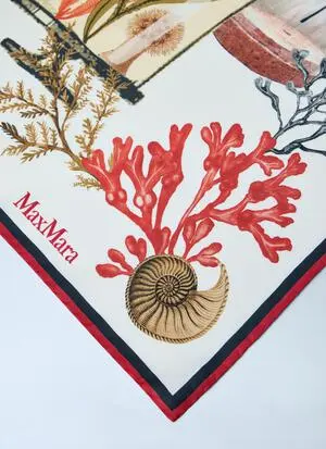 Max Mara Printed Silk Scarf